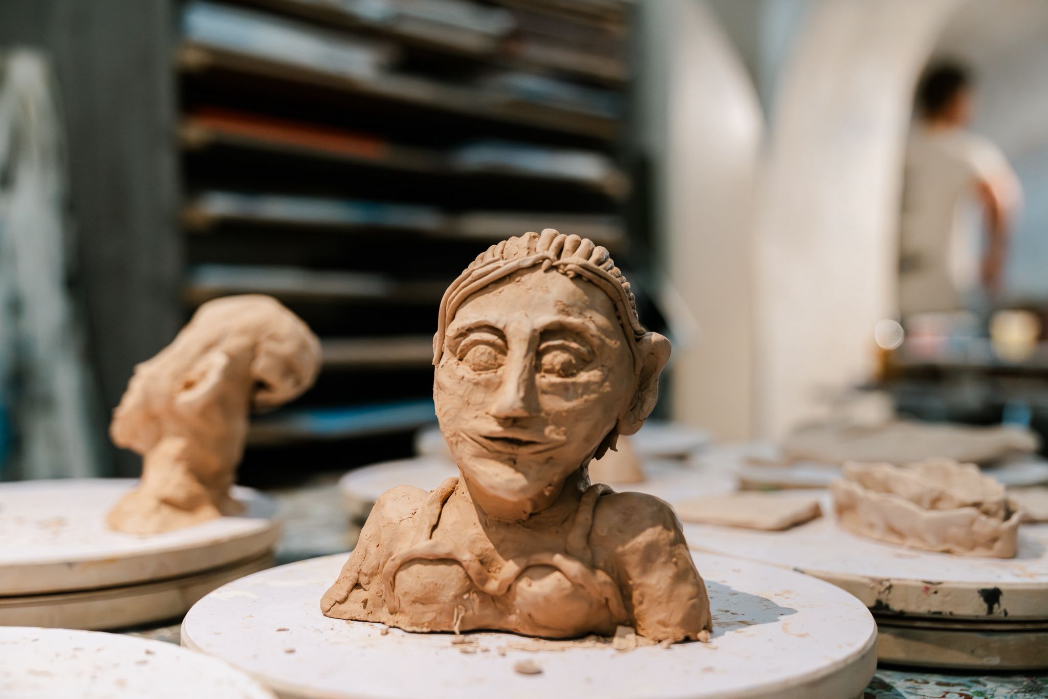 Hoofden boetseren • Groepsworkshop • GrachtenAtelier